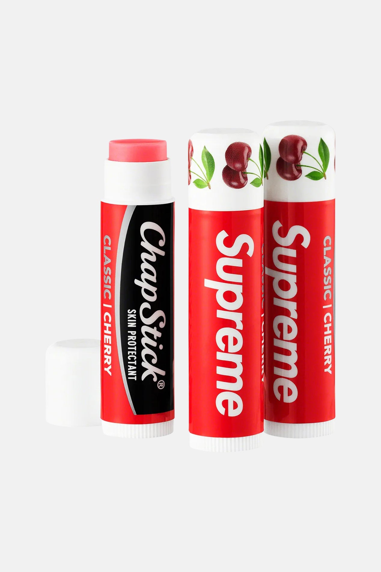 Supreme Chapstick Classic Cherry (set of 3) – blueandcream