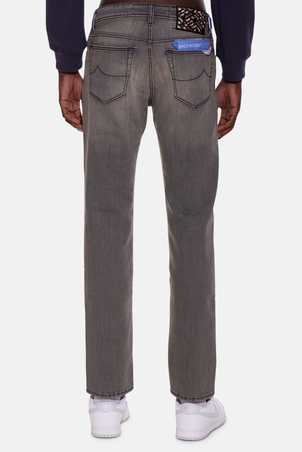 Bard Denim Light Grey w/ Cheetah Patch – blueandcream