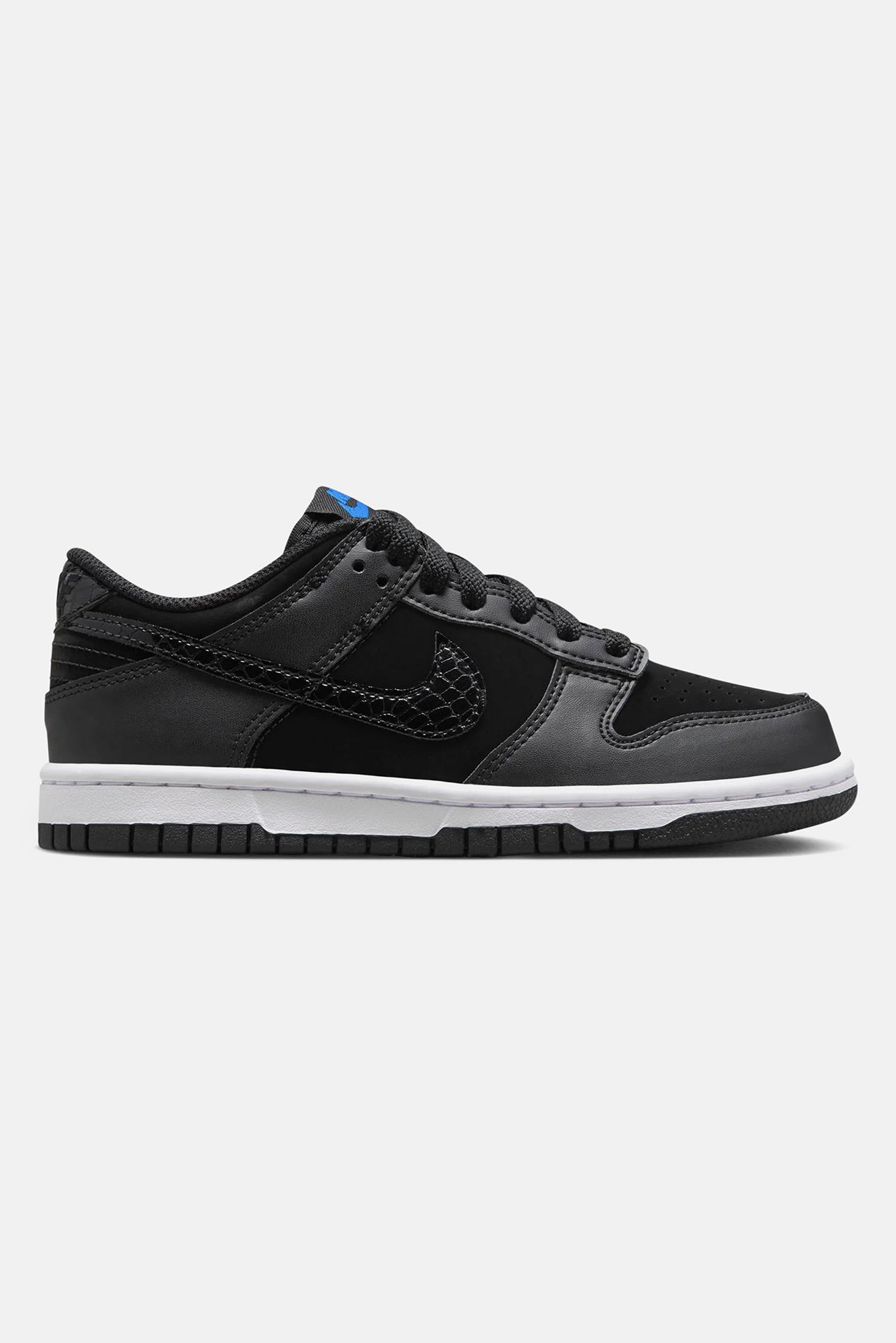 Kid's Dunk Low Croc Swoosh Black (GS) – blueandcream
