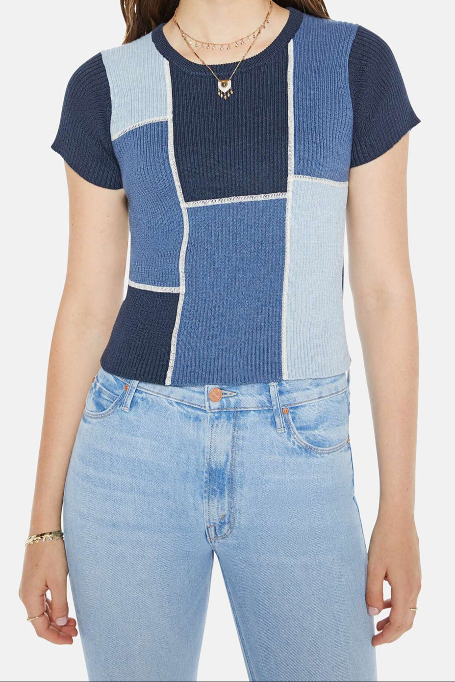 The Block Rib Tee Patching Things Up – blueandcream