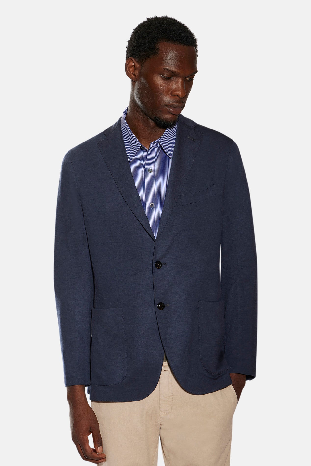 Wool K-Jacket Navy – blueandcream