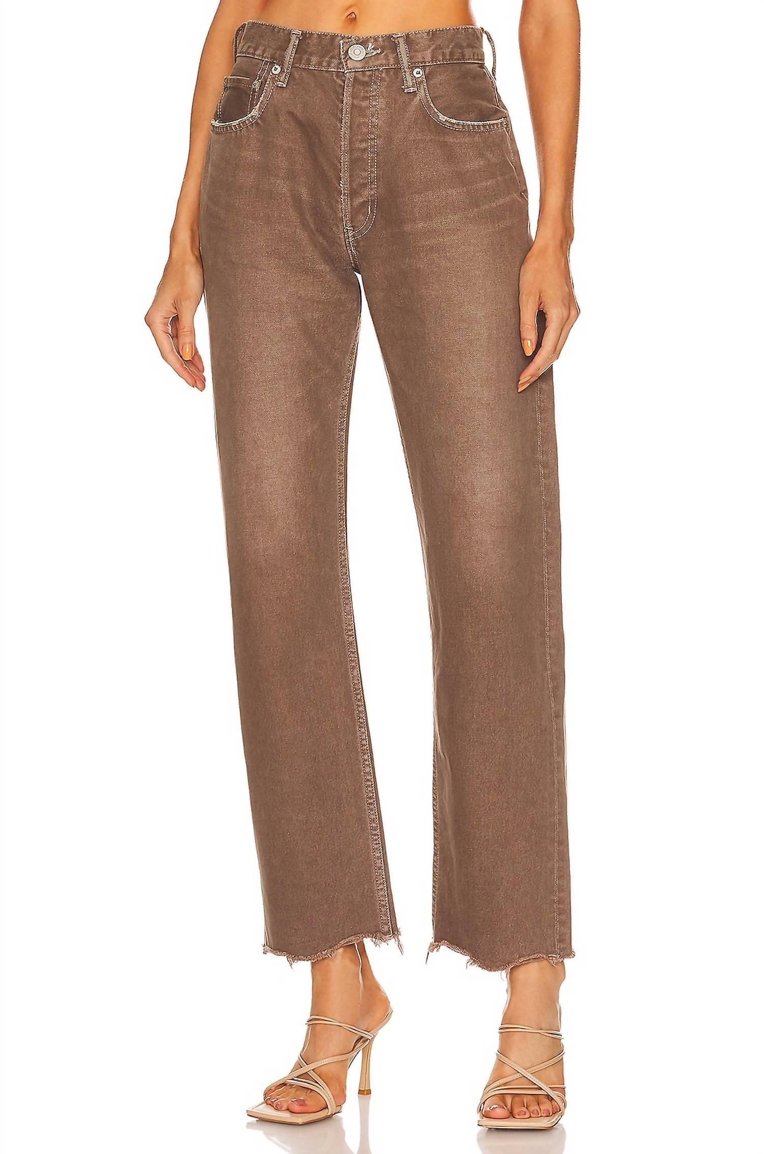 Romulus Wide Straight Jean Brown – blueandcream