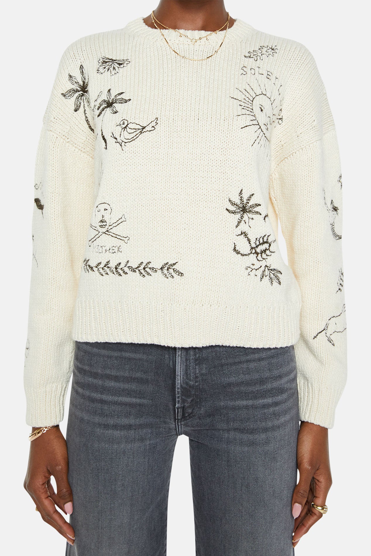 MOTHER The Jumper Drawings In The Sand – blueandcream