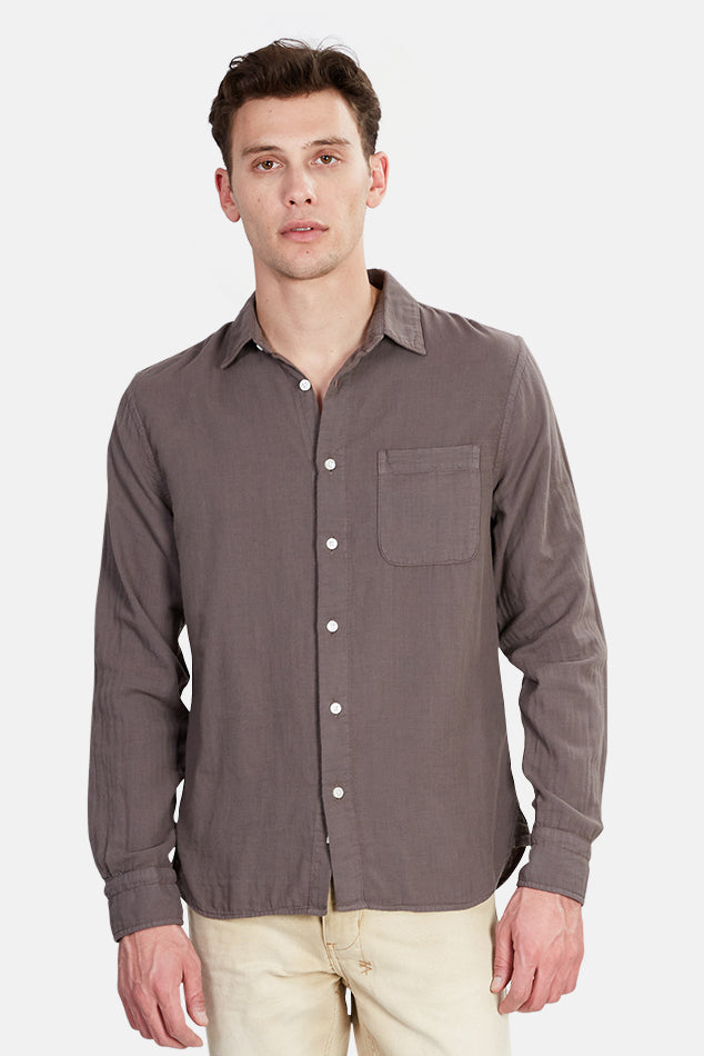 Ripper Double Gauze Shirt Charcoal – blueandcream