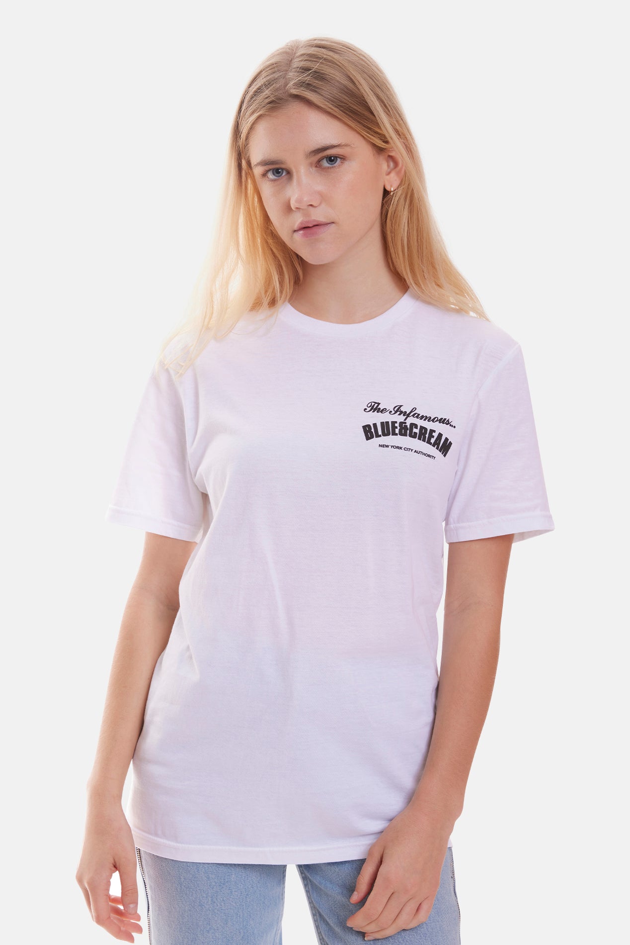 Infamous Tee White – blueandcream
