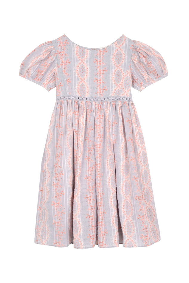 LoveShackFancy Kids Holly Dress Cobblestone – blueandcream