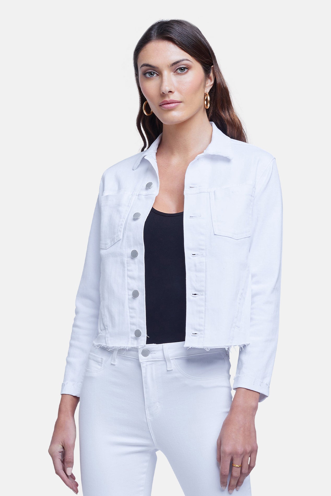L'AGENCE Janelle Jacket Blanc – blueandcream